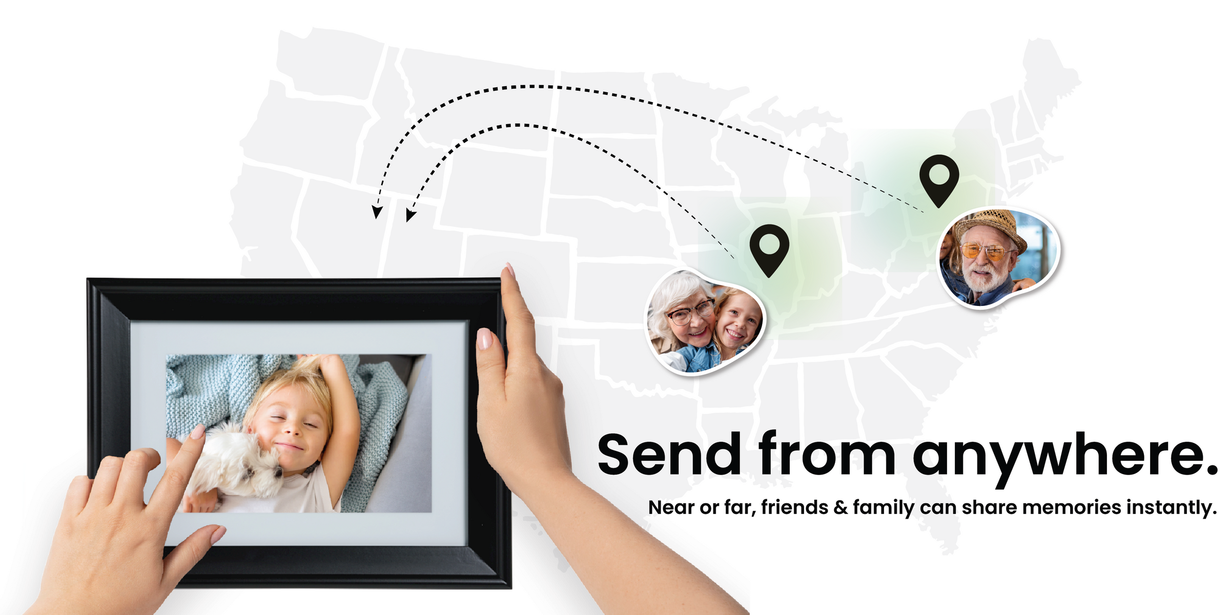 Digital Photo Frame | WIFI Picture Frame | PhotoSpring